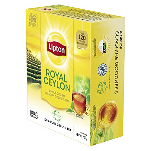 Lipton Royal Ceylon Srilankan Black Tea Bags ,100 Tea Bags – Stuff From ...