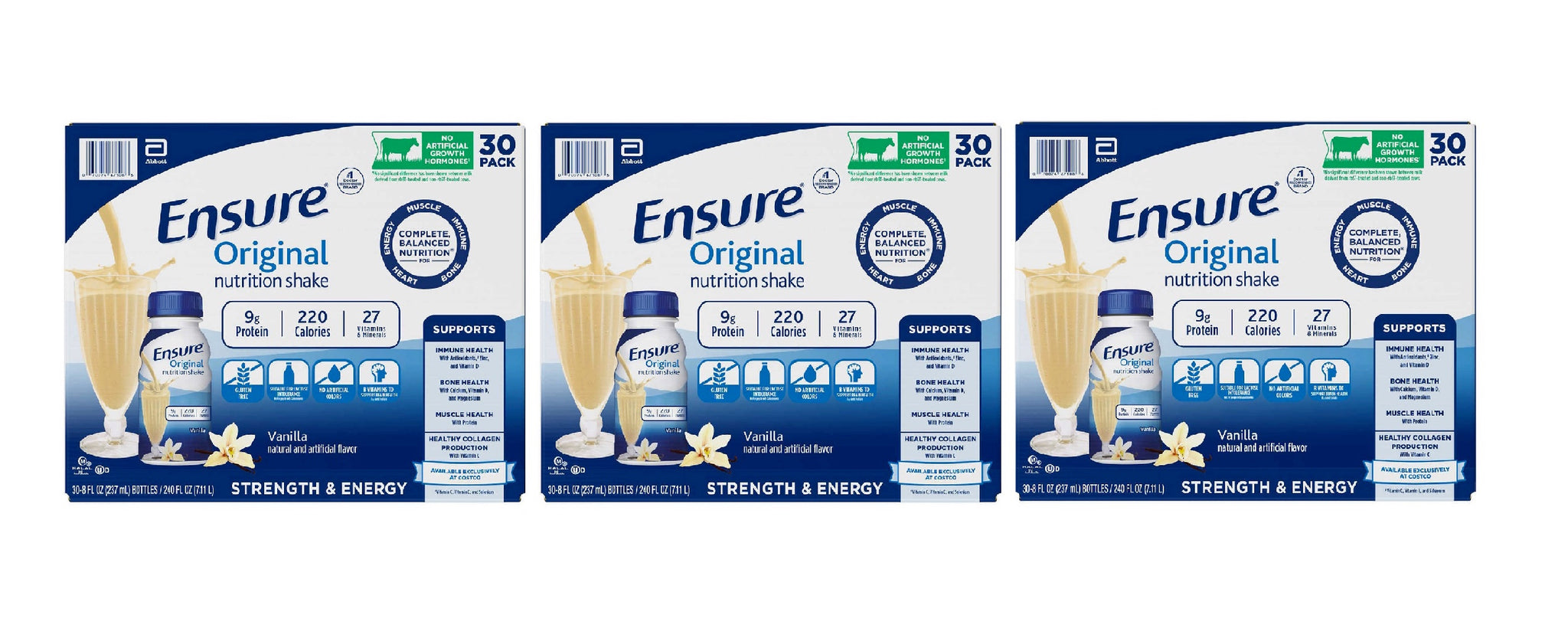 Ensure Original Nutrition Shake, 8 fl. oz, 30-pack, Vanilla 3PK – Stuff ...