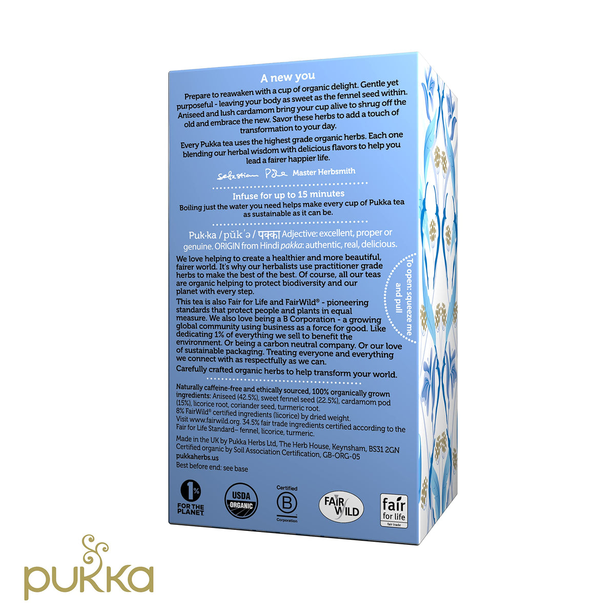 Pukka Organic Detox Tea with Aniseed, Fennel and Cardamom, Perfect for ...